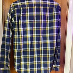 Merona | Shirts | Navy And Yellow Mens Button Up | Poshmark